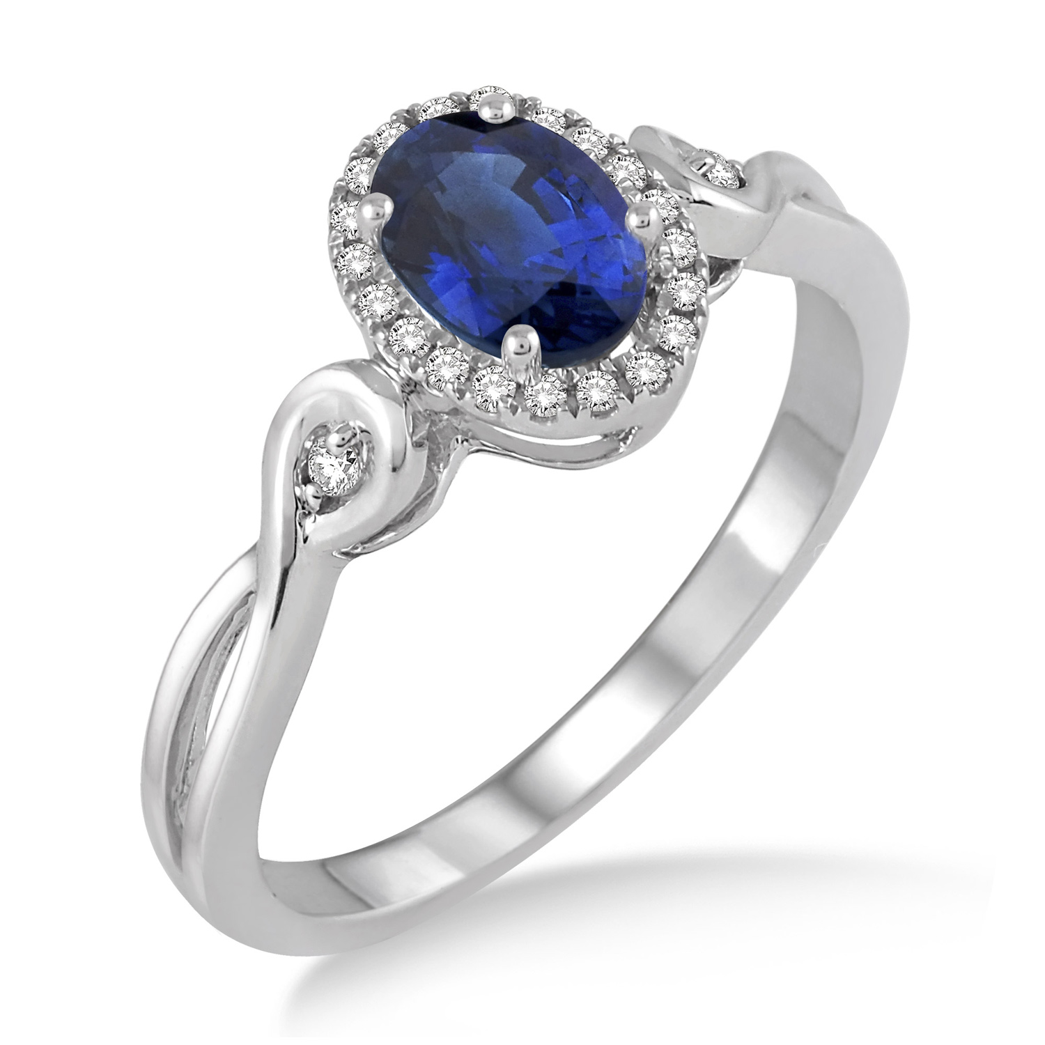Oval Sapphire & Diamond Ring — The Diamond Center: Where Wisconsin Gets ...