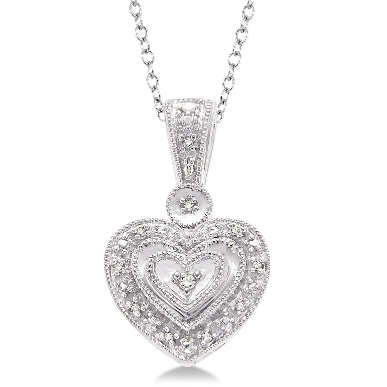 Diamond Heart Fashion Pendant — The Diamond Center: Where Wisconsin ...
