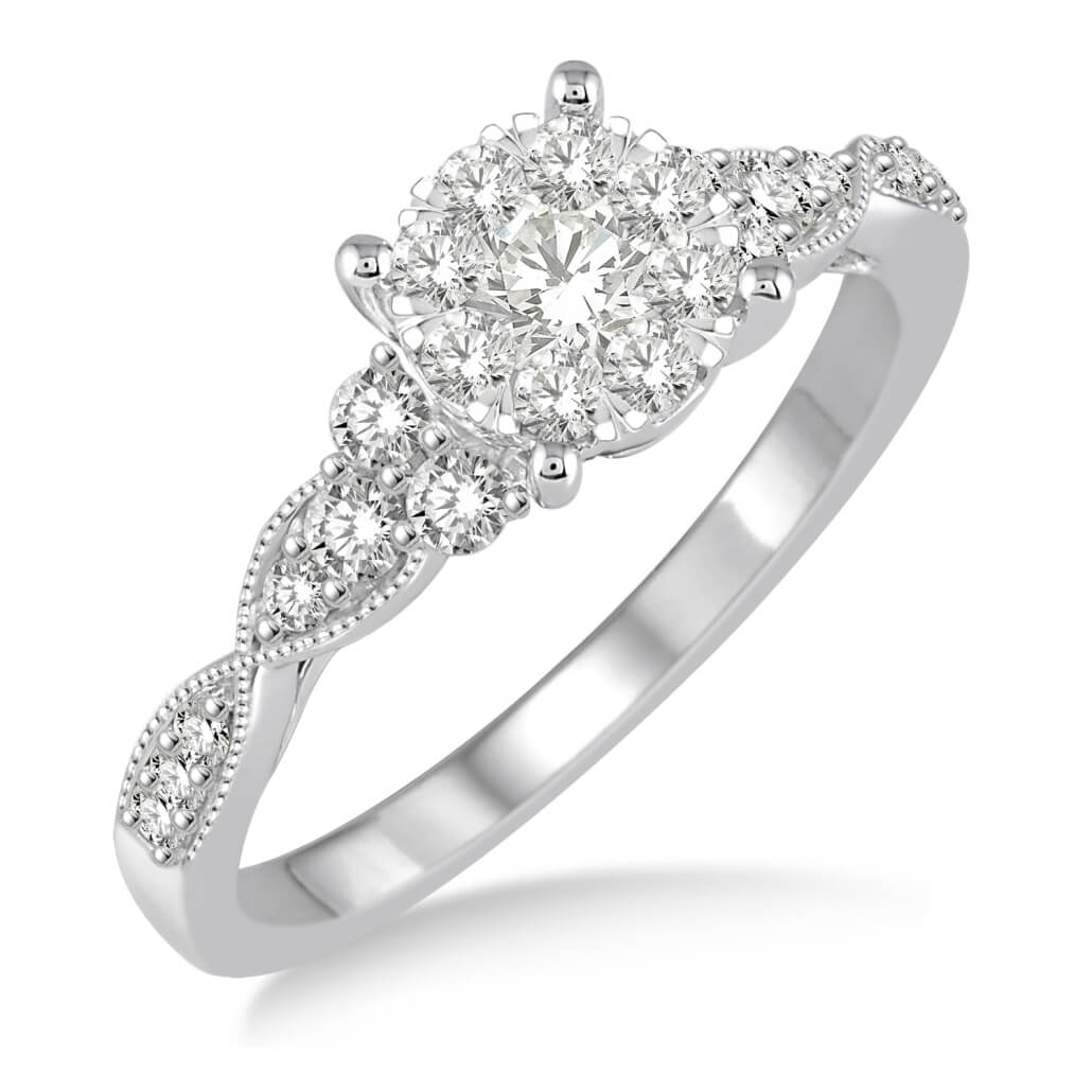 Lovebright Bridal Diamond Engagement Ring — The Diamond Center: Where ...