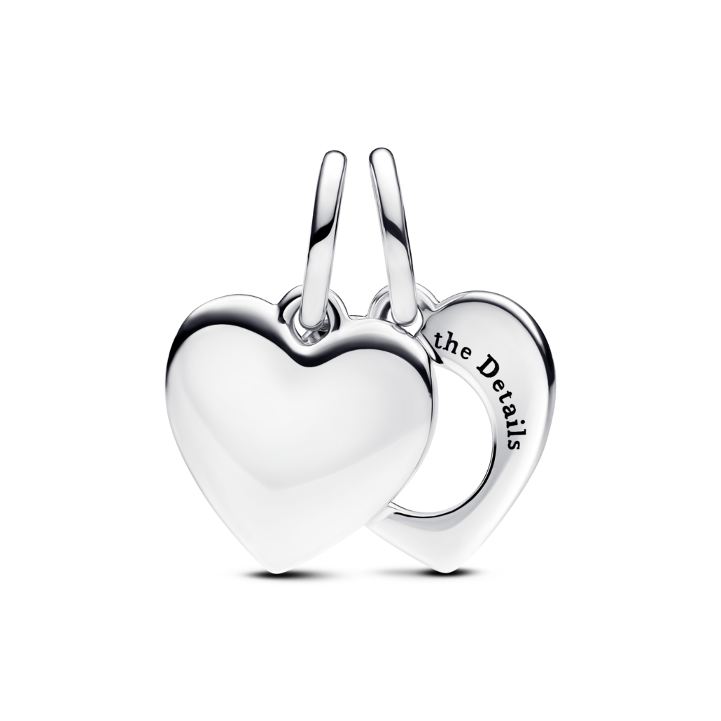 Engravable Heart Magnifying Glass Double Dangle Charm — The Diamond ...